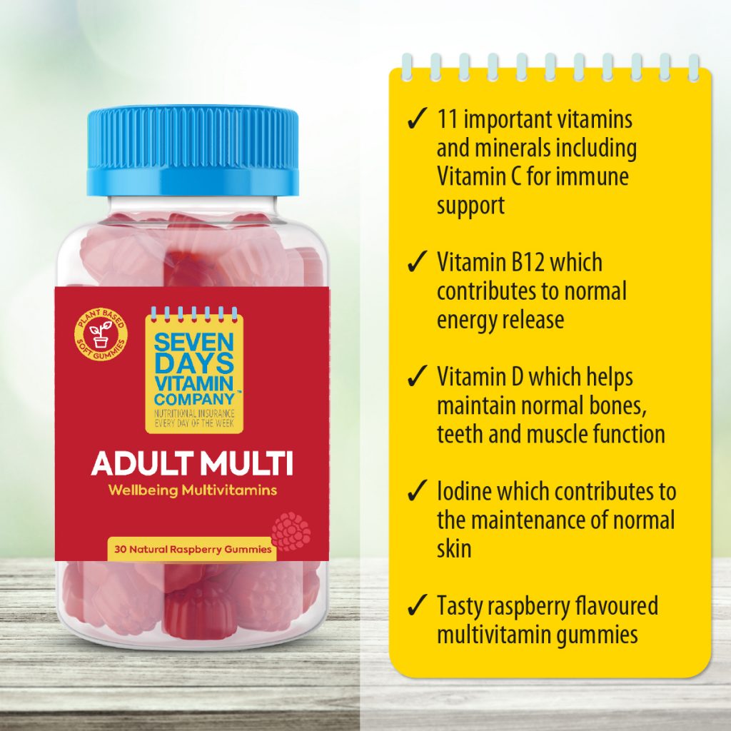 Seven Days Vitamin Company Adult Wellbeing Multivitamin Gummies ...